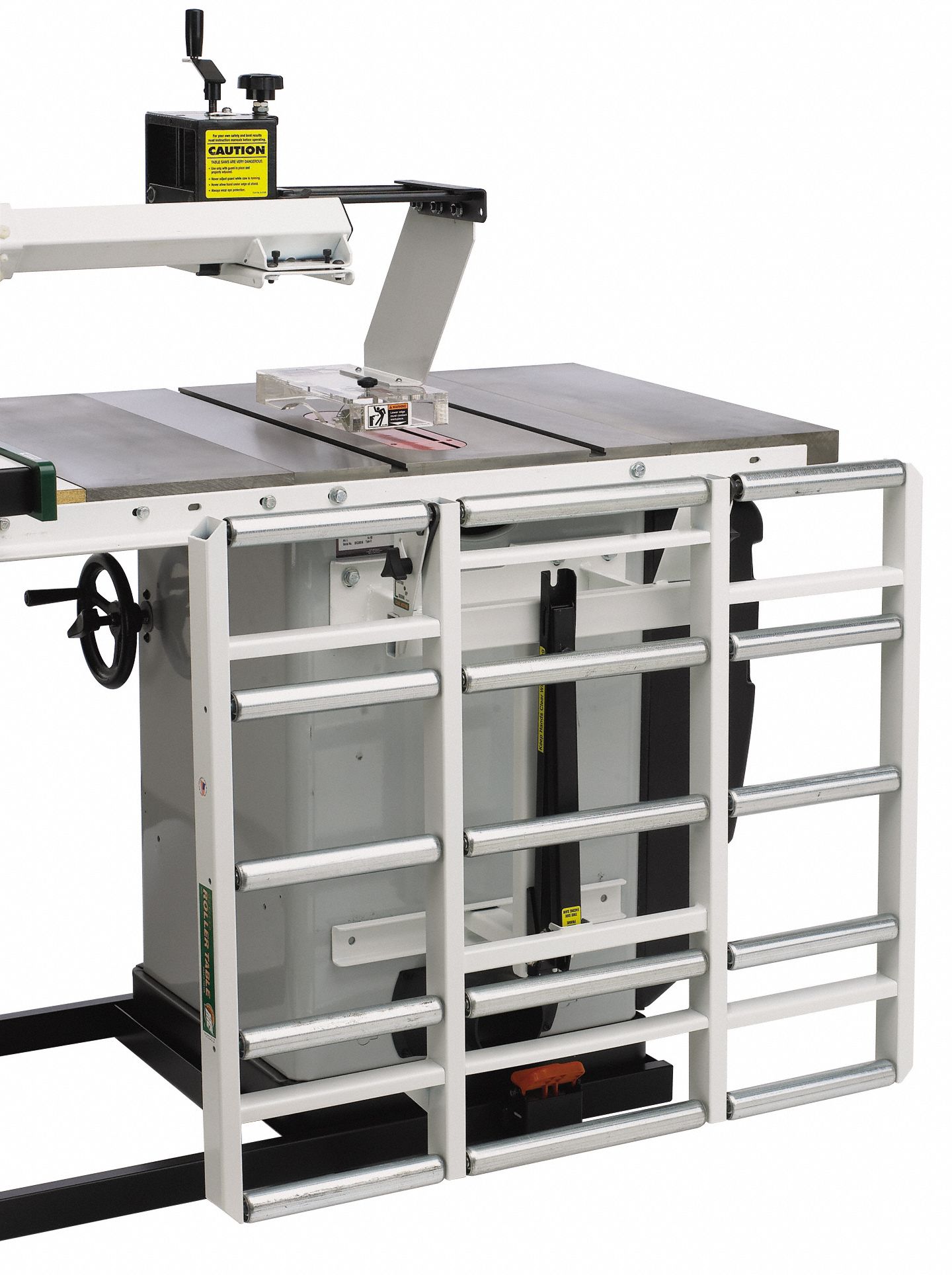 GRAINGER APPROVED Material Support Table, Horizontal Roller, 200 lb ...