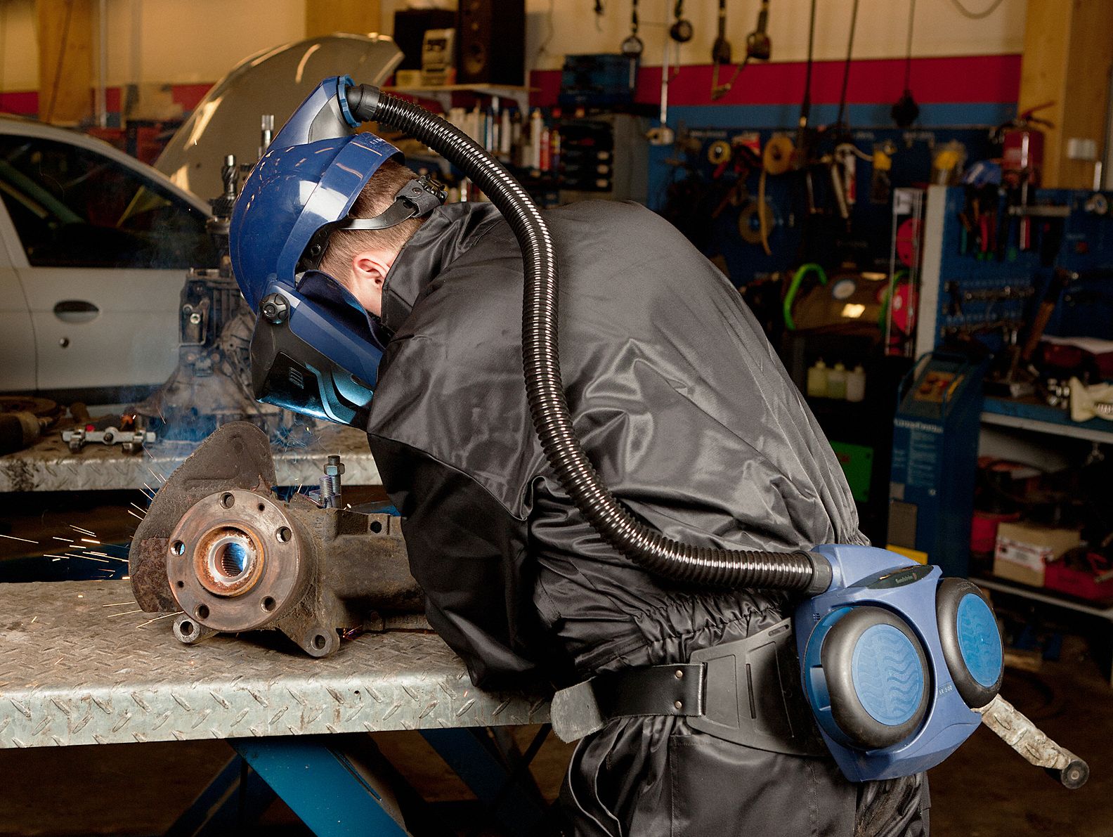 SUNDSTROM SAFETY PAPR System: Helmet, Belt-Mount, Universal - 29EJ64|SR ...