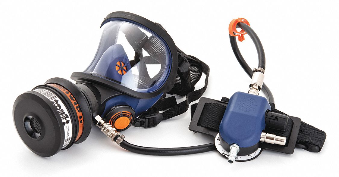 SUNDSTROM SAFETY Full Face Mask, For Use With Compressed Air, Size ...