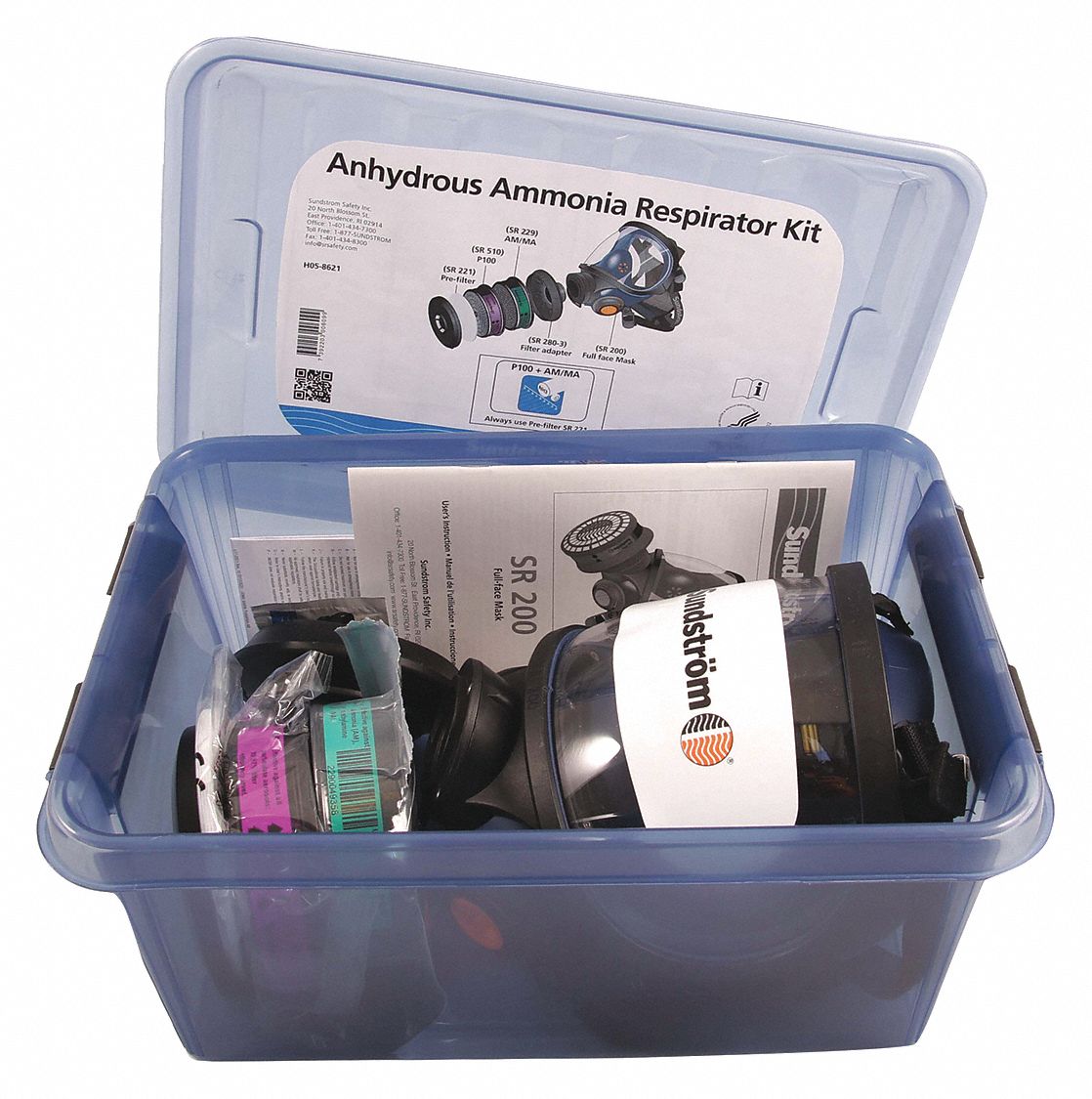 Silicone, Fixed, Full Face Respirator Kit - 29EK18|H05-8621 - Grainger