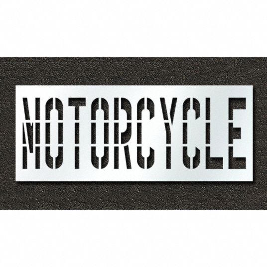 Motorcycle, 0.063 in Thick, Individual Stencil - 29EM46|STL-116-73616 ...
