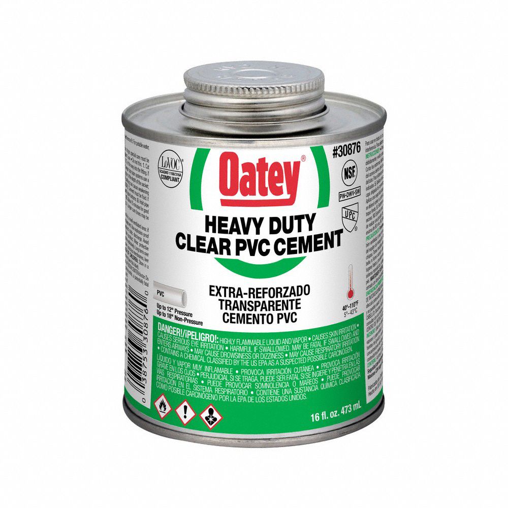 OATEY, Heavy Duty, 16 fl oz, Pipe Cement - 29FJ04|30876 - Grainger