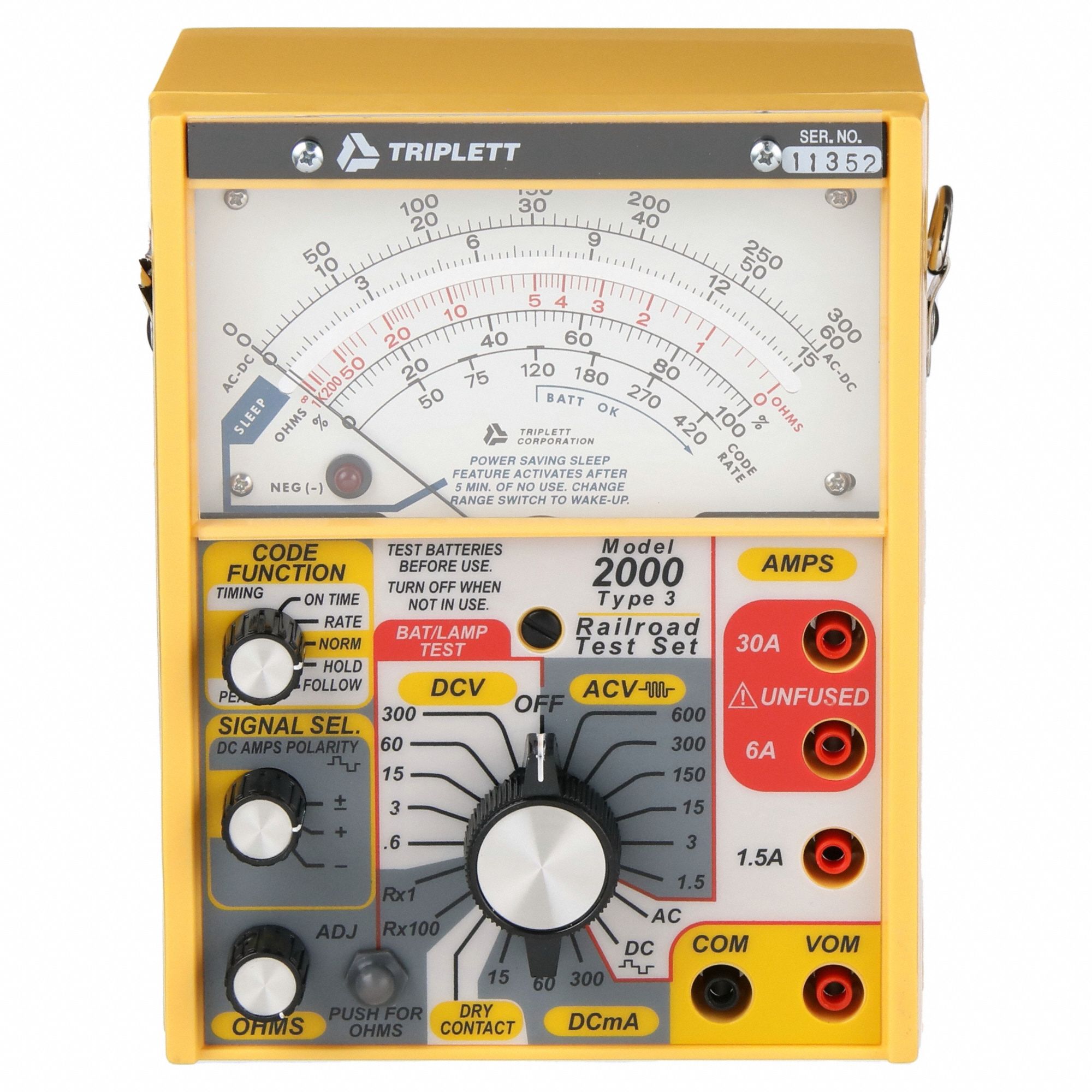 TRIPLETT, 600 V Max AC Volt Measurement, 300 V Max DC Volt Measurement ...