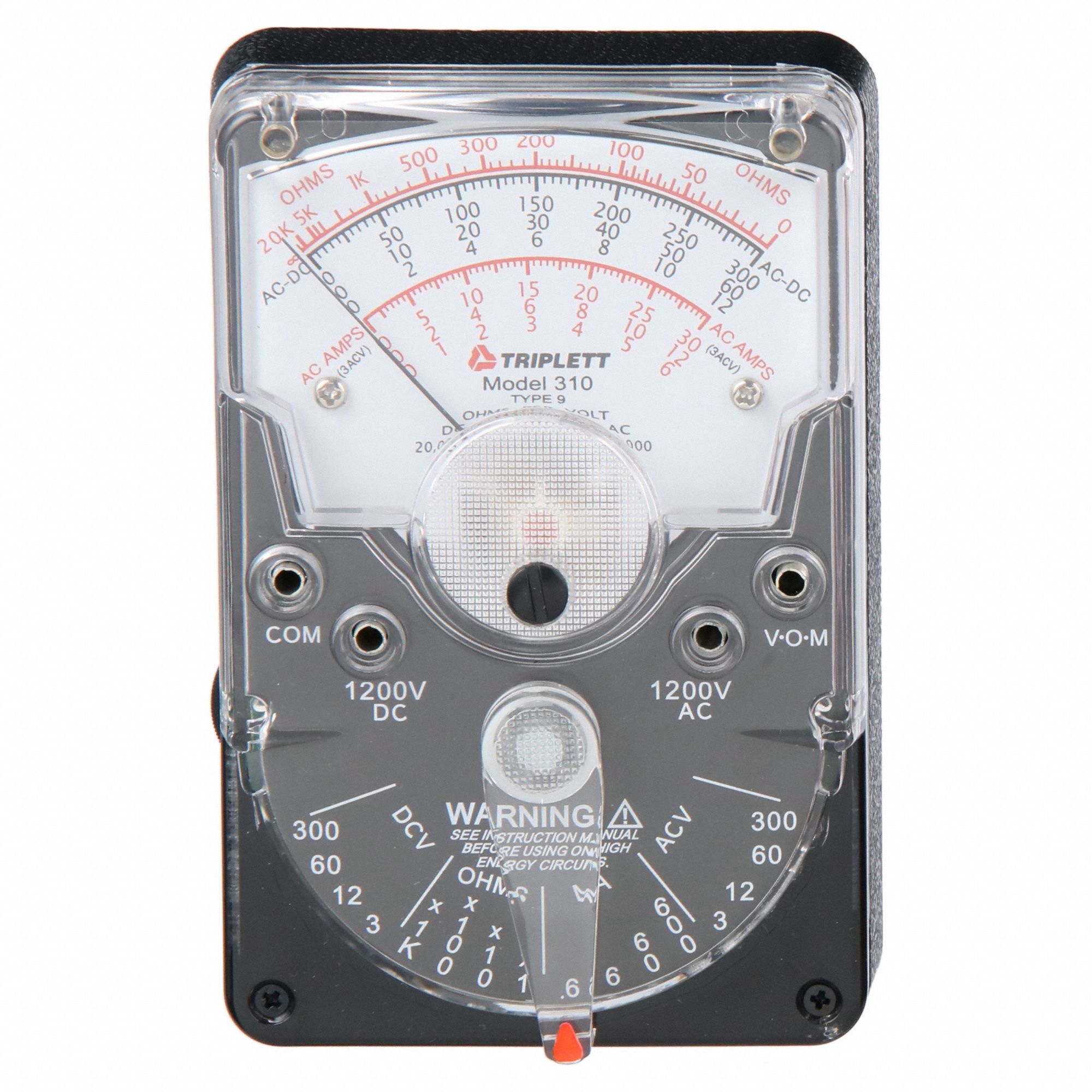 TRIPLETT, 1,200 V Max AC Volt Measurement, 1,200 V Max DC Volt ...