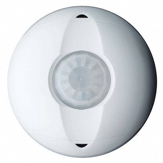 Ceiling Occupancy Sensor, 1500 sq ft Passive Infrared, White - Grainger