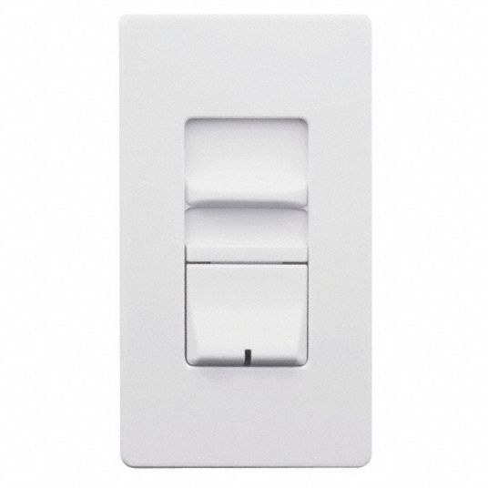 Slide Lighting Dimmer, Fluorescent, LED Lighting Technology, 1-Pole, 3 ...