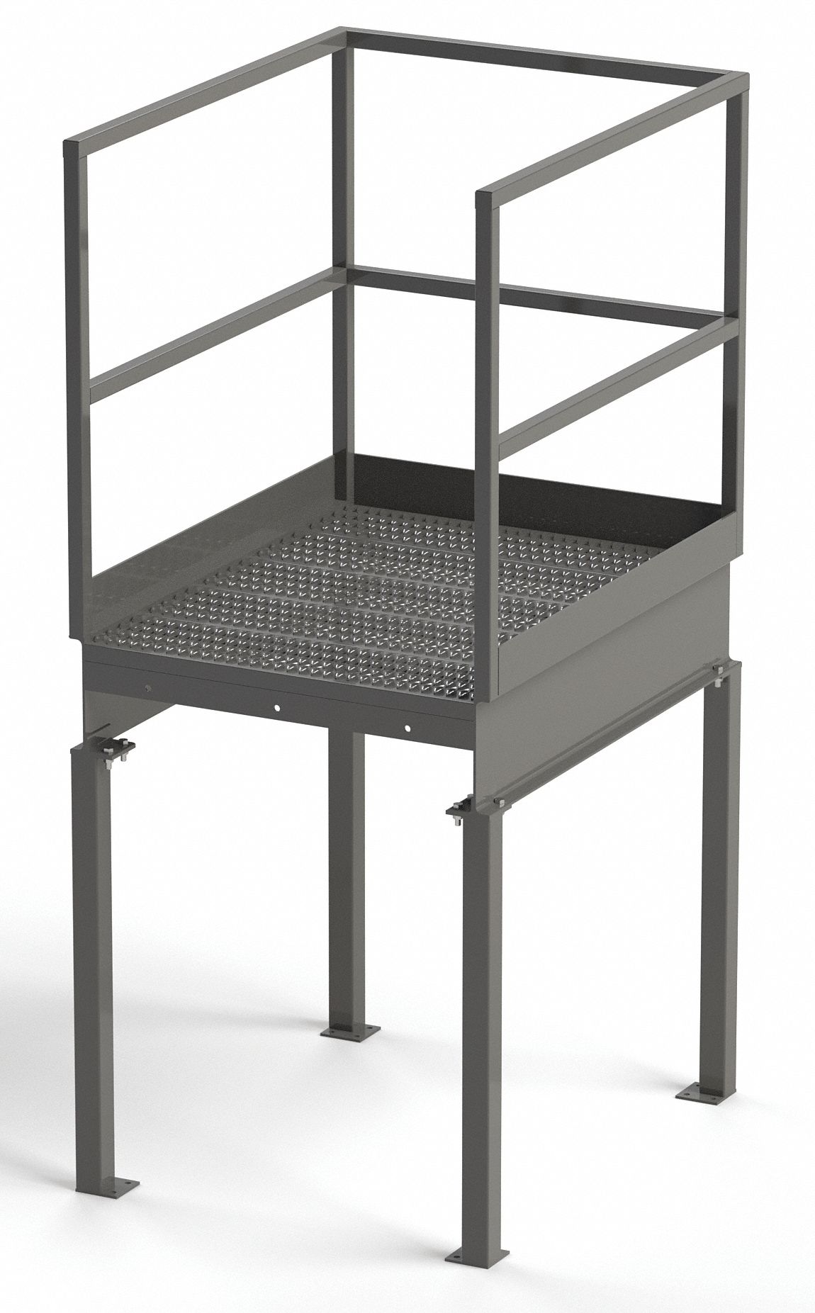 EGA, 52 in Overall Ht, 48 in Overall Lg, Stairway Platform - 29GA80 ...