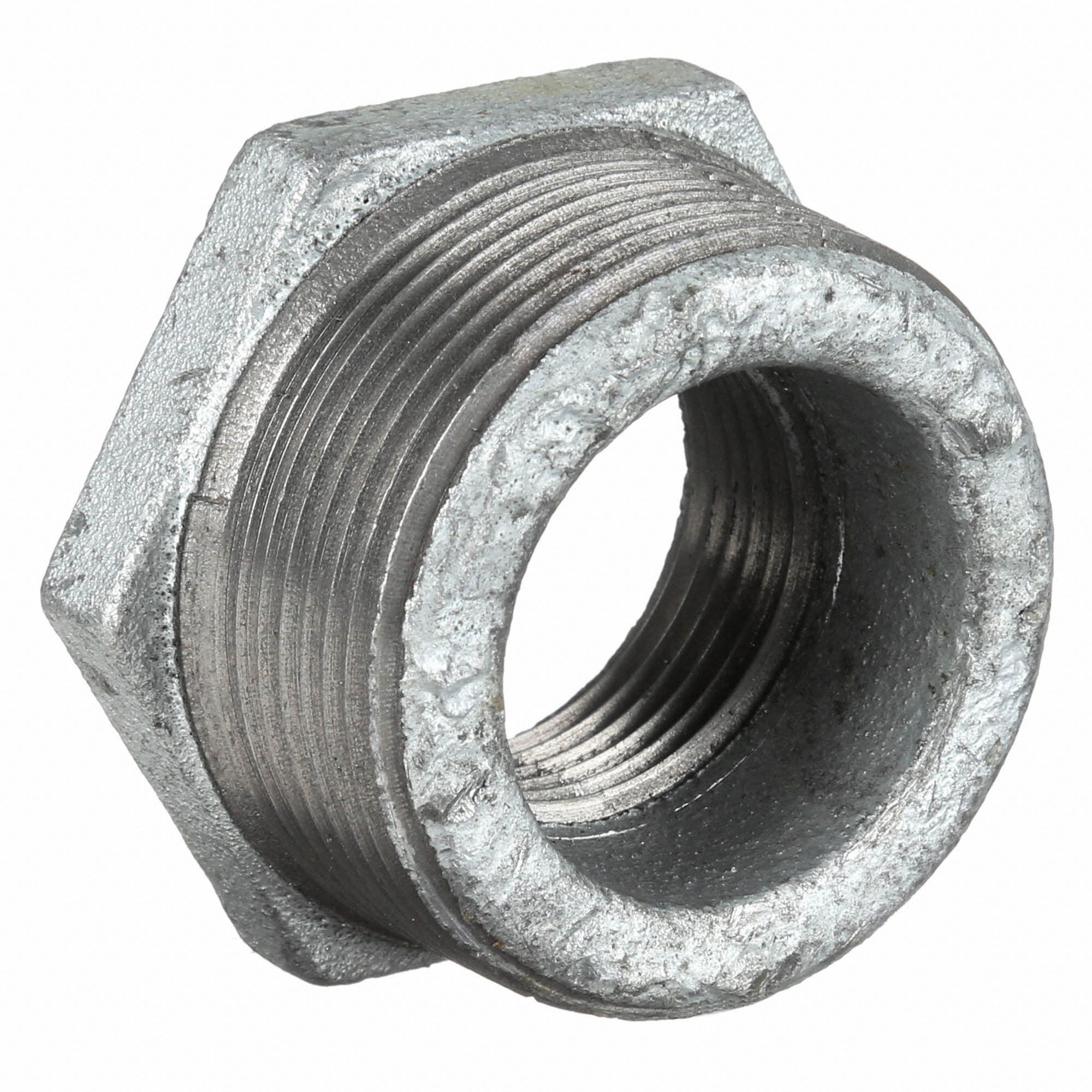 ANVIL Hex Bushing: Cast Iron, 1 1/2 in x 1 in Pipe Size, NPT x NPT ...