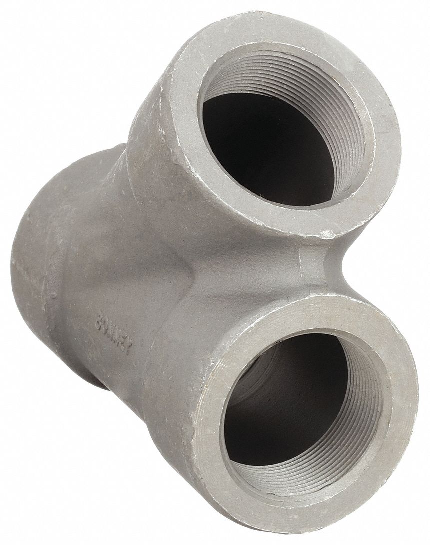 Forged Steel, 1 in x 1 in x 1 in Fitting Pipe Size, 45° Lateral Wye ...