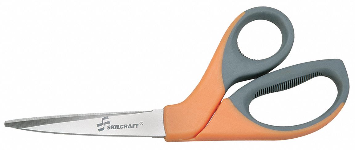 ABILITY ONE, Ambidextrous, 8 1/4 in Overall Lg, Scissors - 29JL72|5110 ...