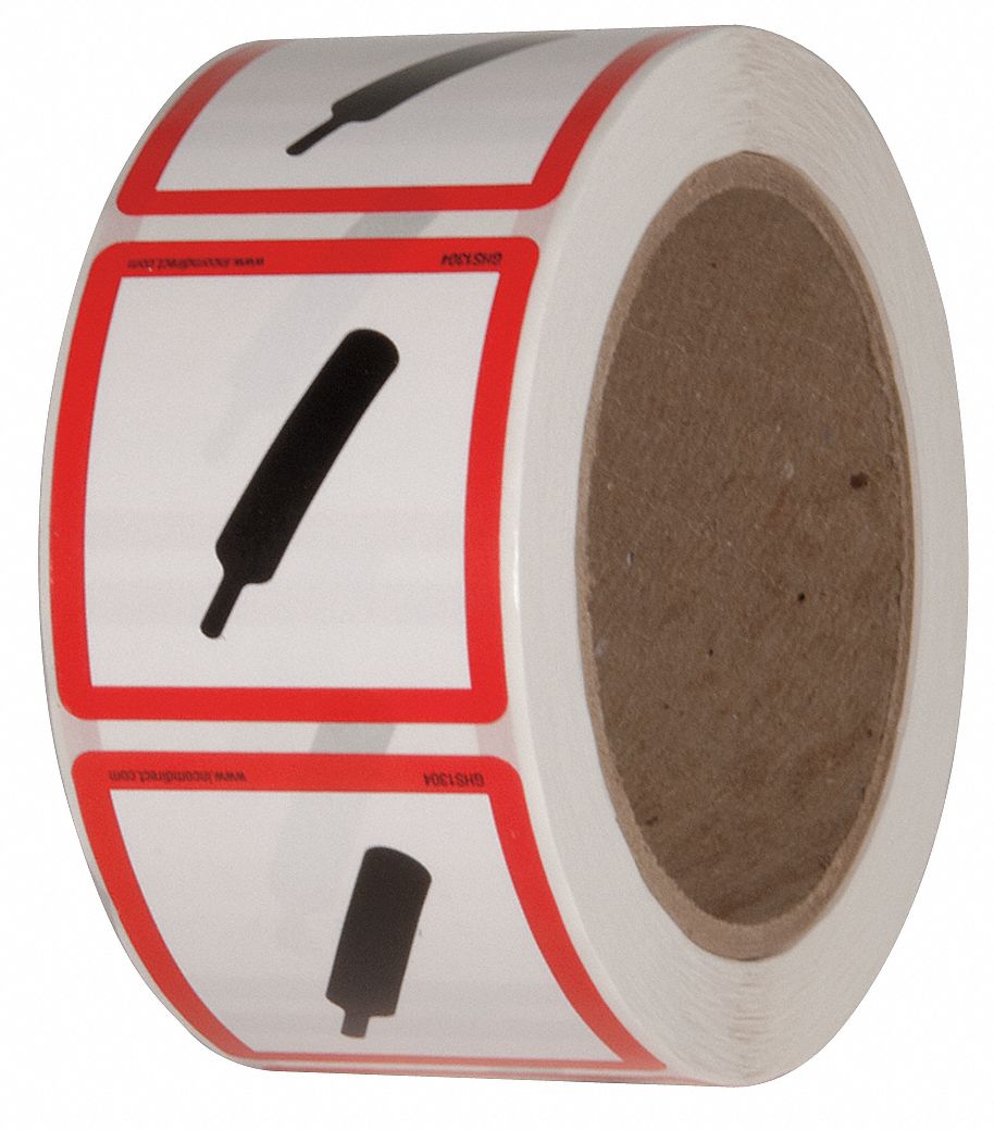 GHS SAFETY GHS1304 Safety Label,2 in. W x 2 in. H,PK500 29JT87 | eBay