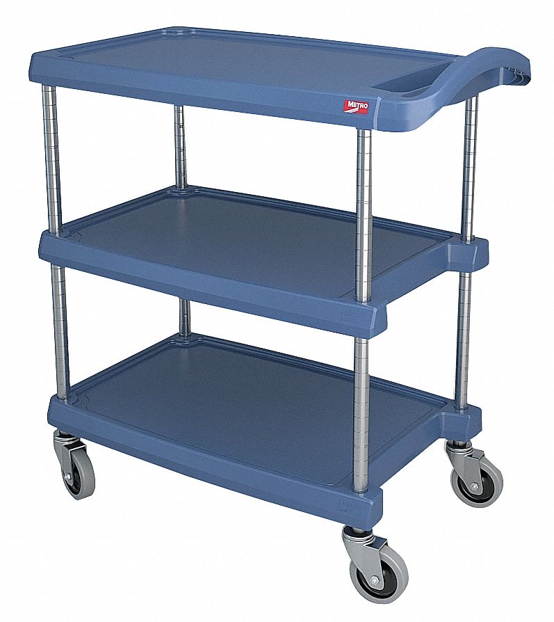 METRO, 400 lb Load Capacity, (4) Swivel, Utility Cart with ...