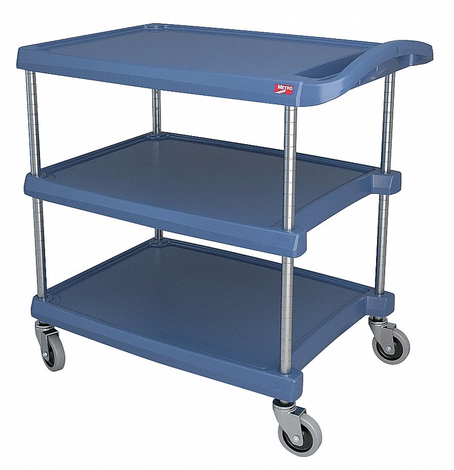 METRO, 400 lb Load Capacity, (4) Swivel, Utility Cart with ...
