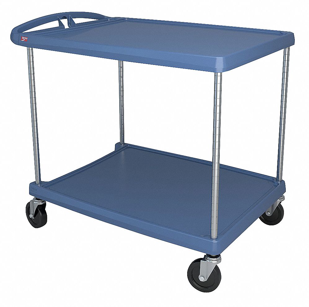 METRO, 400 lb Load Capacity, (4) Swivel, Utility Cart with ...