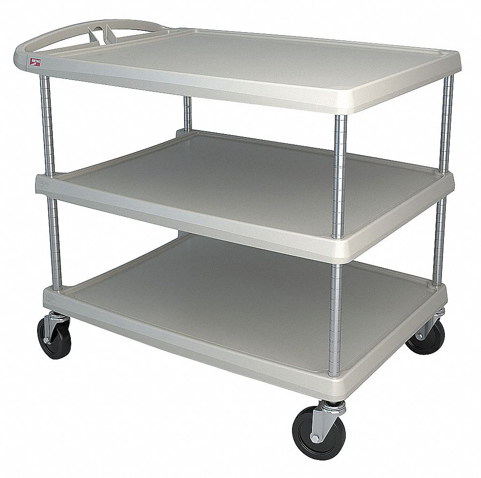 METRO, 500 lb Load Capacity, 37 in x 27-5/8 in, Utility Cart with ...