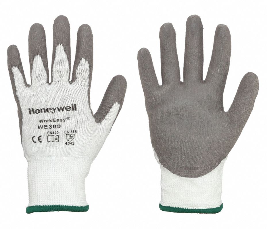 HONEYWELL Guantes Recubiertos, Gris/Blanco - 29JU50 | WE300-6XS ...