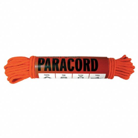 3/16 in dia. Polypropylene All Purpose General Utility Rope, Orange, 50 ...