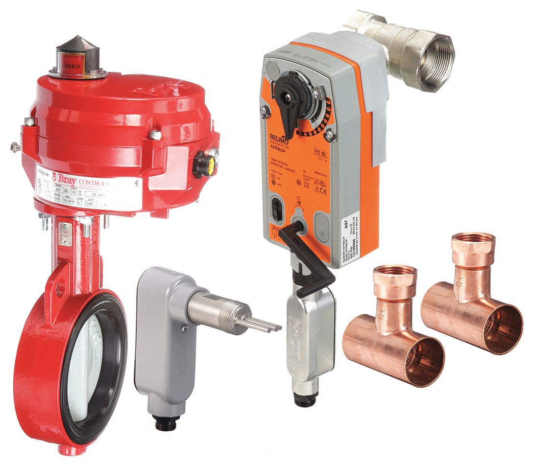 HOFFMAN, 6 in Pipe Size, Brass Valve/High Impact ABS, Detection and ...