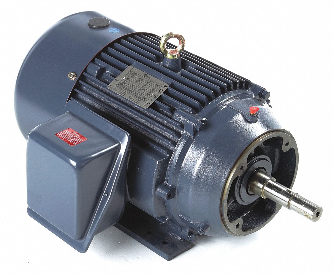 Close-Coupled Pump Motor, 15, Nameplate RPM 3540, 208-230/460, 254JM ...
