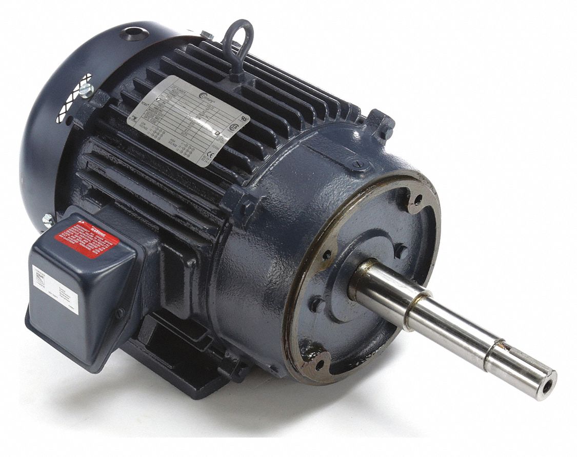 Close-Coupled Pump Motor, 7-1/2, Nameplate RPM 1770, 208-230/460, 213JP ...