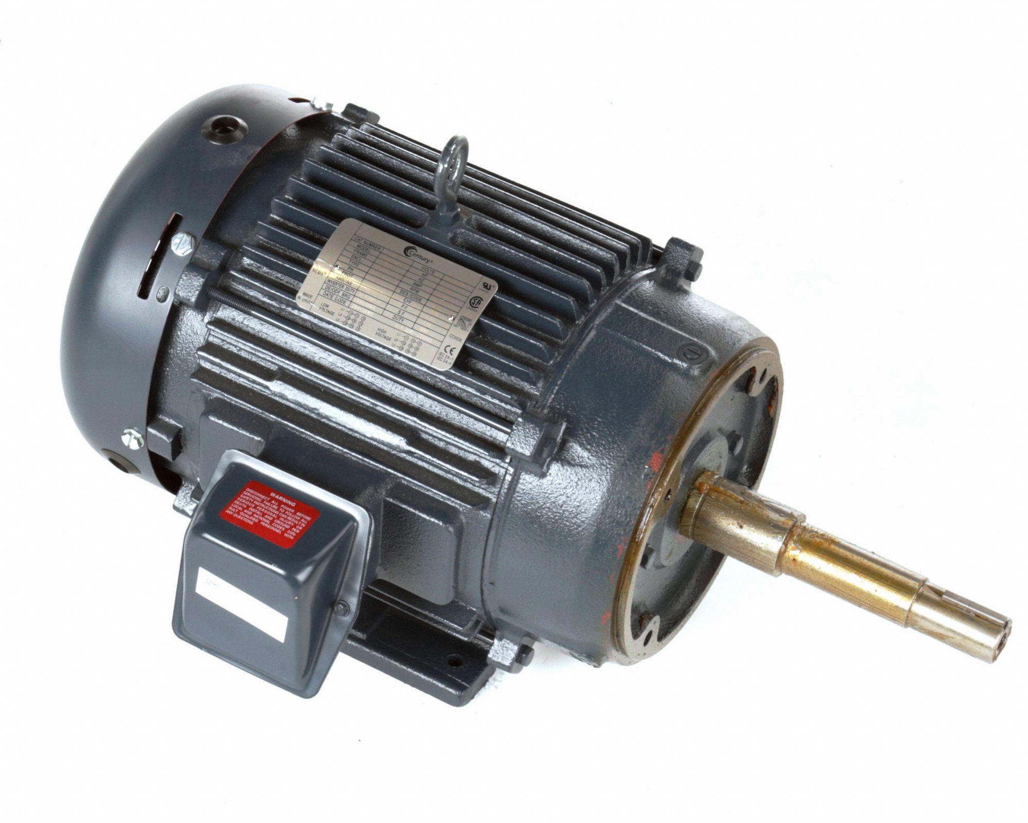CENTURY Close-Coupled Pump Motor, 10, Nameplate RPM 1768, 208-230/460 ...