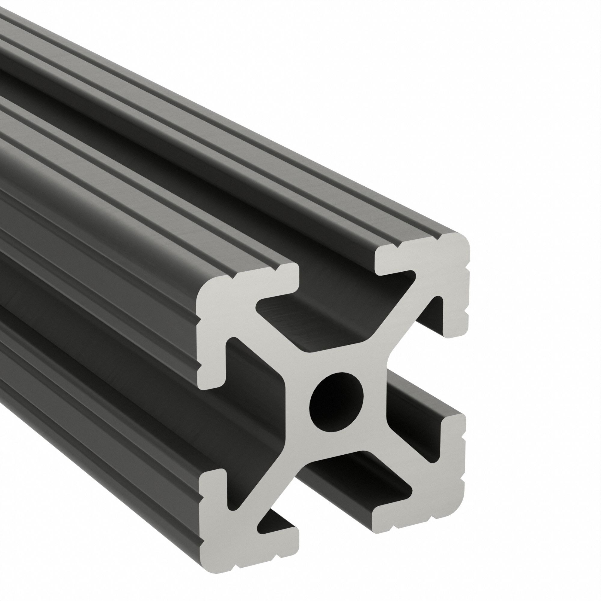 10 Series, 12 ft Nominal Lg, Framing Extrusion - 29NZ63|1010-BLACK-145 ...