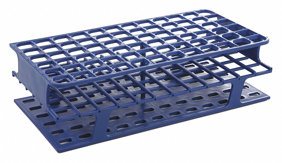 Test Tube Rack, 72, Blue - Grainger