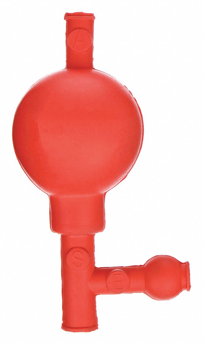 HEATHROW SCIENTIFIC Pera Pipeteadora,Caucho,Rojo - 29PD35 | HS20632B ...