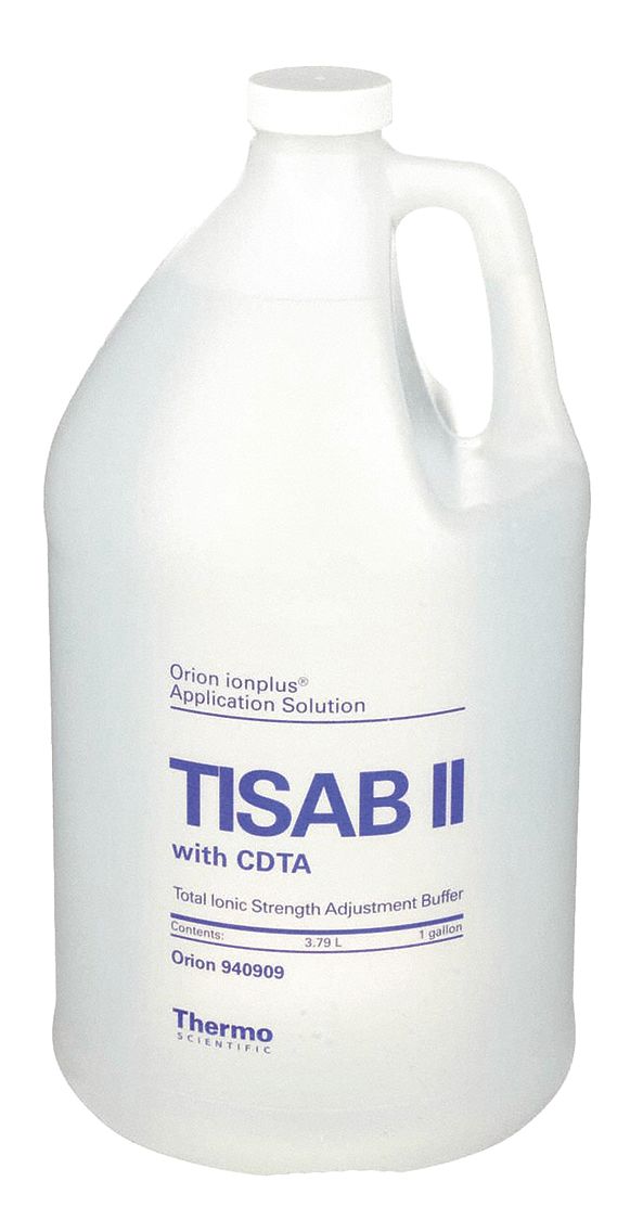 Lab, 1 gal, Ionic Strength Adjuster - TISAB II for Fluoride Electrode ...