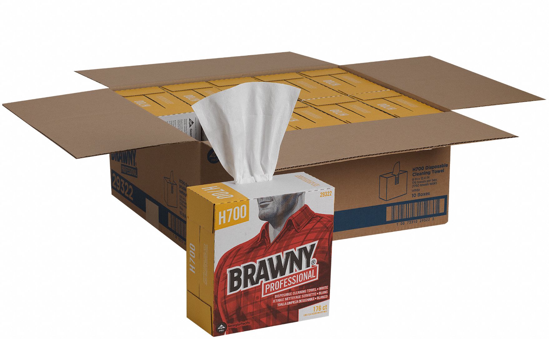 GEORGIA-PACIFIC Dry Wipe: Dispenser Box, Heavy Absorbency, Best Wet ...
