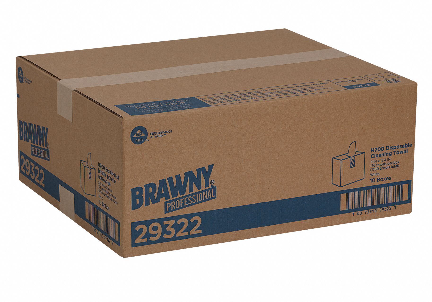 GEORGIA-PACIFIC Dry Wipe: Dispenser Box, Heavy Absorbency, Best Wet ...