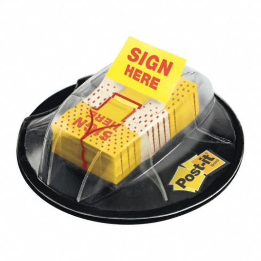 POST-IT Sticky Flags, 1" x 1-3/4" - 29PL12|680-HVSH - Grainger