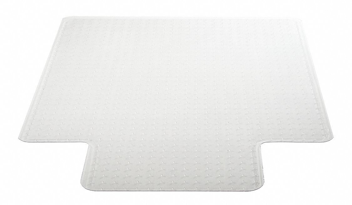Traditional Lip Chair Mat, Clear, For Carpet with Padding Up to 3/8 in ...