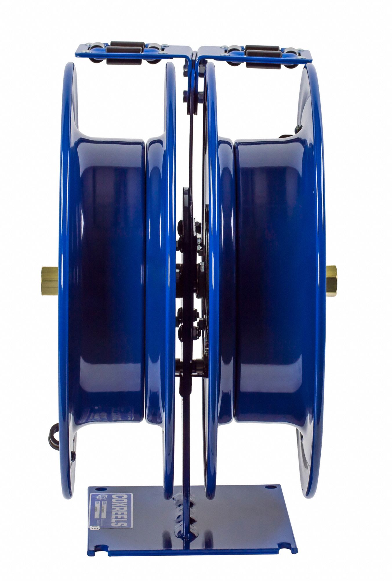 COXREELS Dual Reel Spring Return Hose Reel: 25 ft (1/2 in I.D.), 300 ...