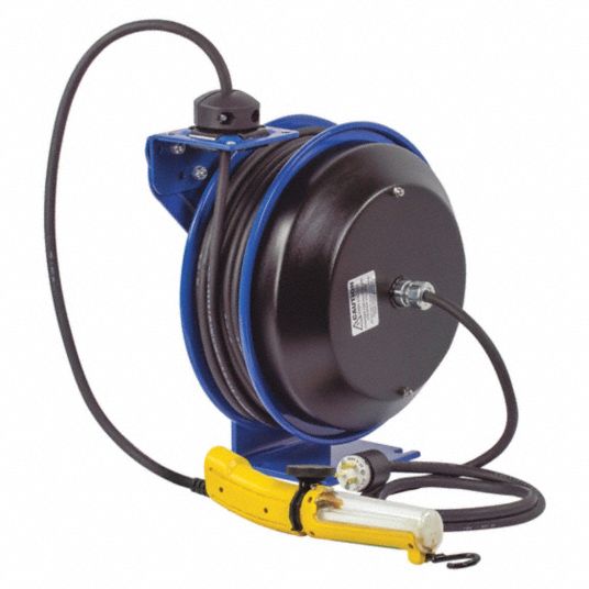 COXREELS, Grounding Plug, Power Cord Spring Rewind Reels Fluorescent ...