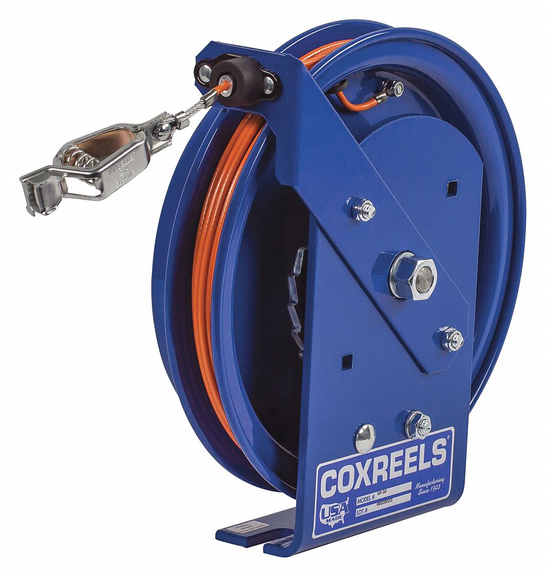 COXREELS, Spring Return Cable Reel - 29RC63|SD-75-1 - Grainger