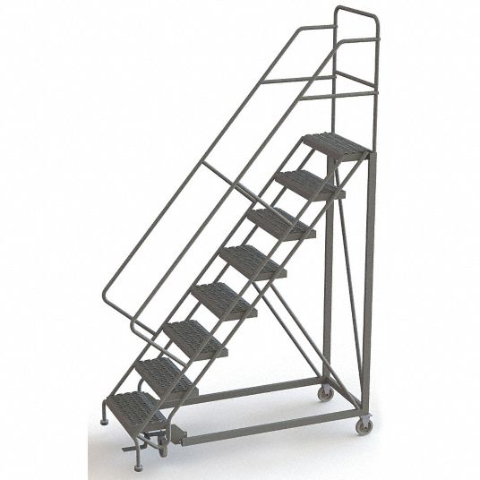 TRI-ARC, 6.7 ft Platform Ht, Unassembled, Rolling Ladder - 29RJ42 ...