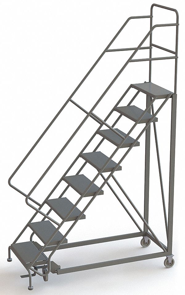 TRI-ARC, 6.7 ft Platform Ht, Unassembled, Rolling Ladder - 29RJ52 ...