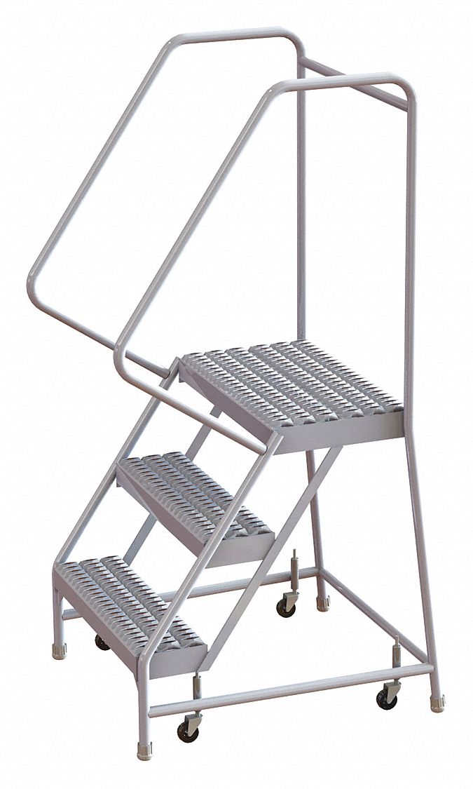 TRI-ARC, 2.5 ft Platform Ht, Assembled, Rolling Ladder - 29RJ87 ...