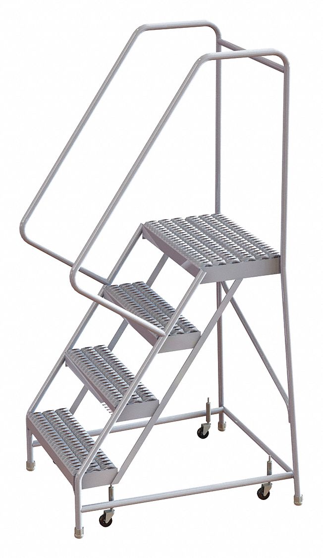 TRI-ARC, 3.3 ft Platform Ht, Assembled, Rolling Ladder - 29RJ88 ...