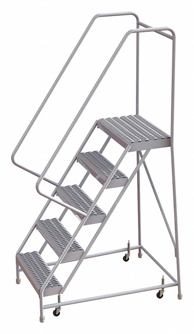TRI-ARC, 4.2 ft Platform Ht, Assembled, Rolling Ladder - 29RJ89 ...