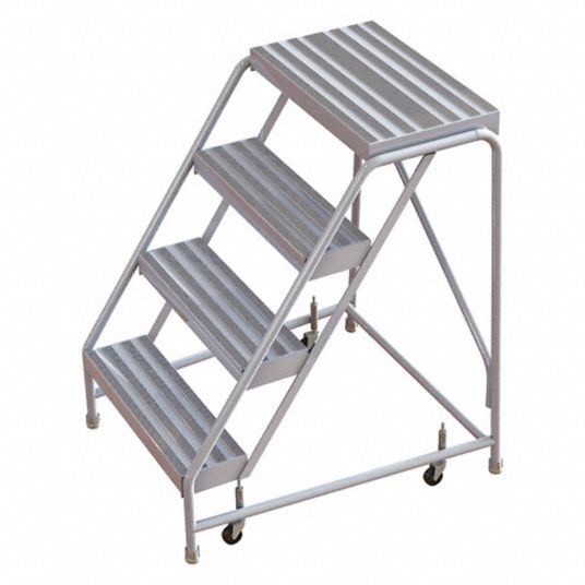 TRI-ARC, 3.3 ft Platform Ht, Assembled, Rolling Ladder - 29RK02 ...
