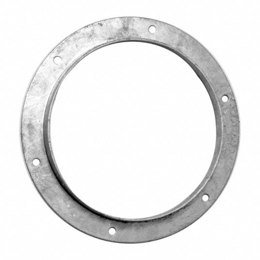 Steel, For 8 in Duct Dia, Angle Flange Adapter - 29RN89|8010000145 ...