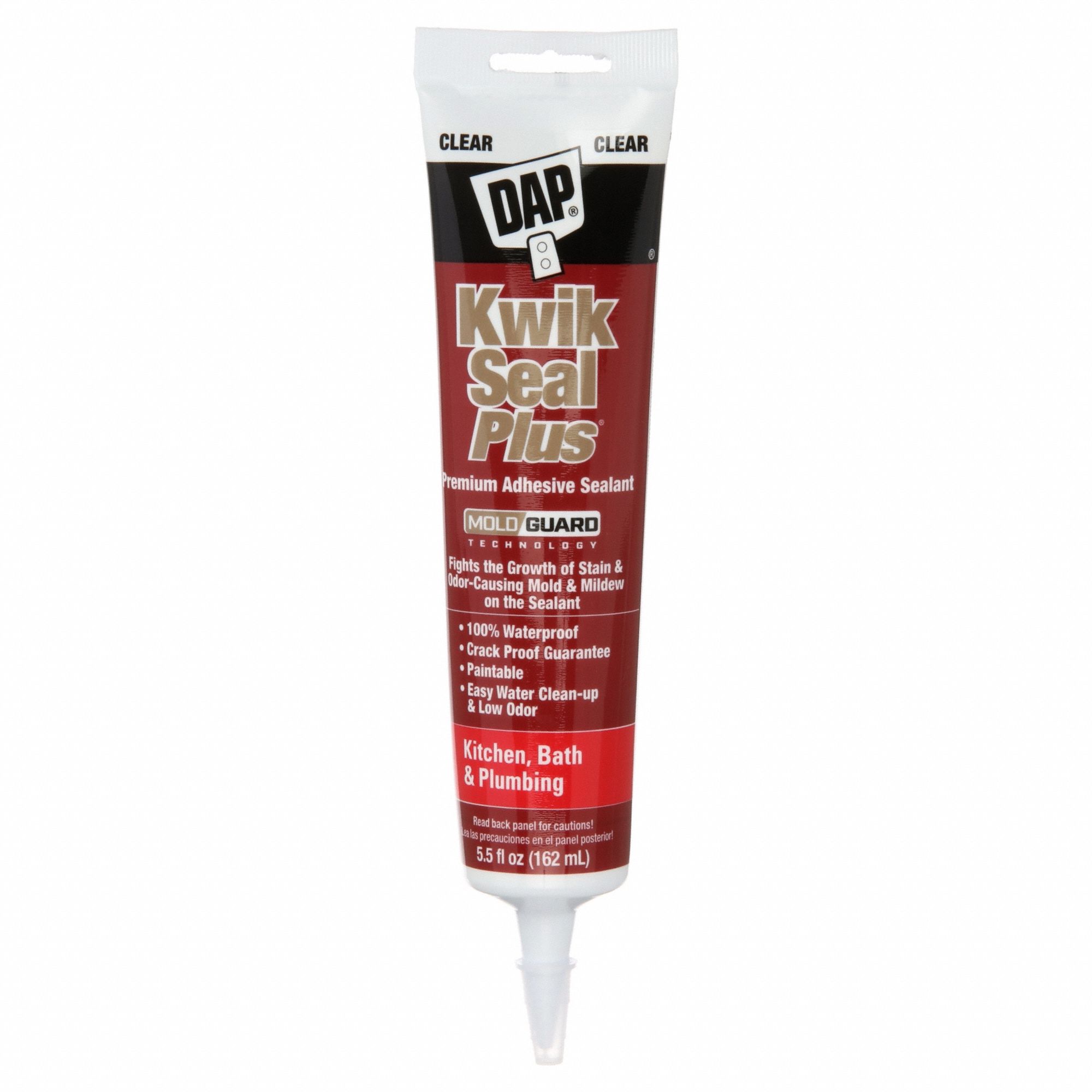 DAP, Kwik Seal Plus, Clear, Acrylic Latex Sealant - 29RV10|18546 - Grainger