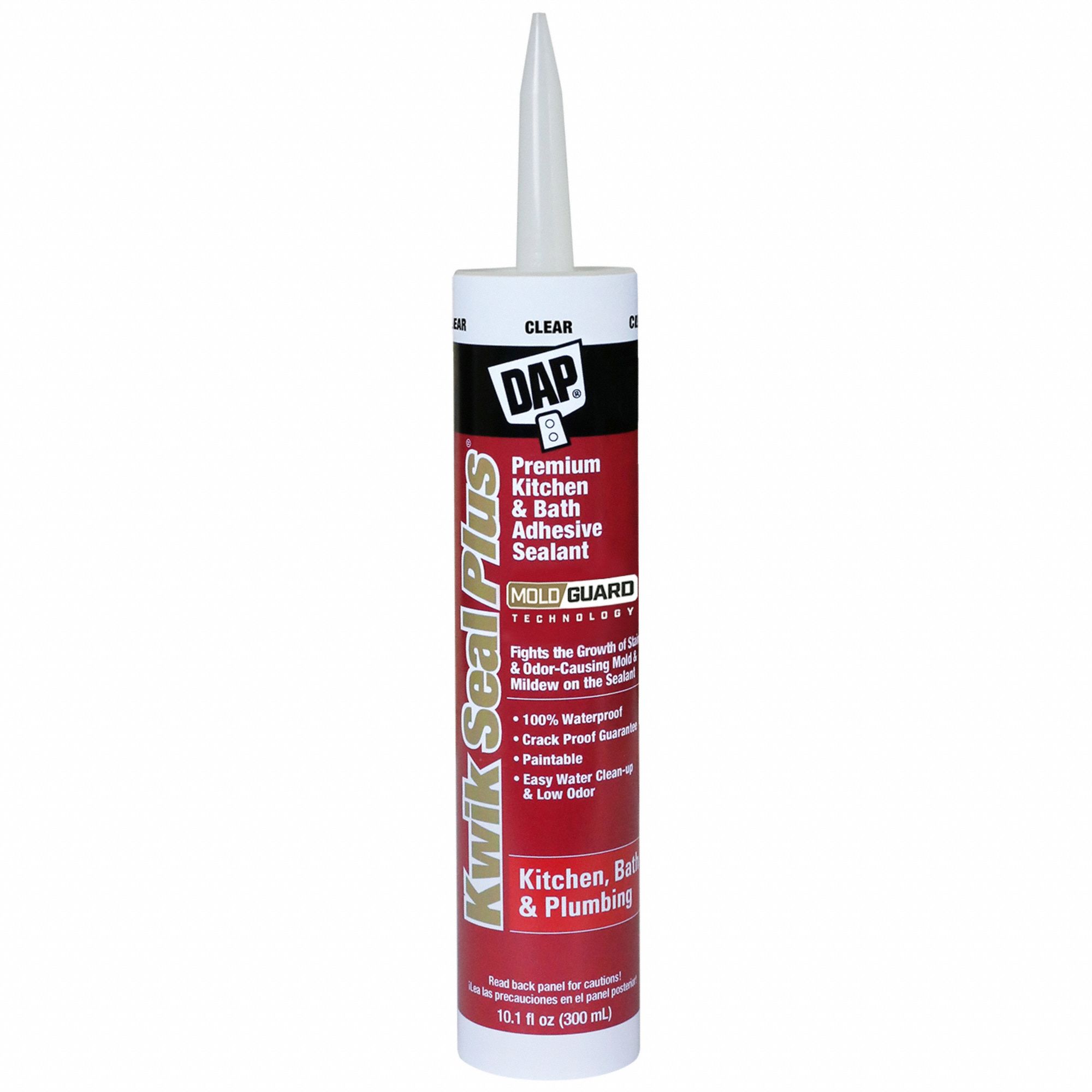 DAP, Kwik Seal Plus, Clear, Acrylic Latex Sealant - 29RV12|18516 - Grainger