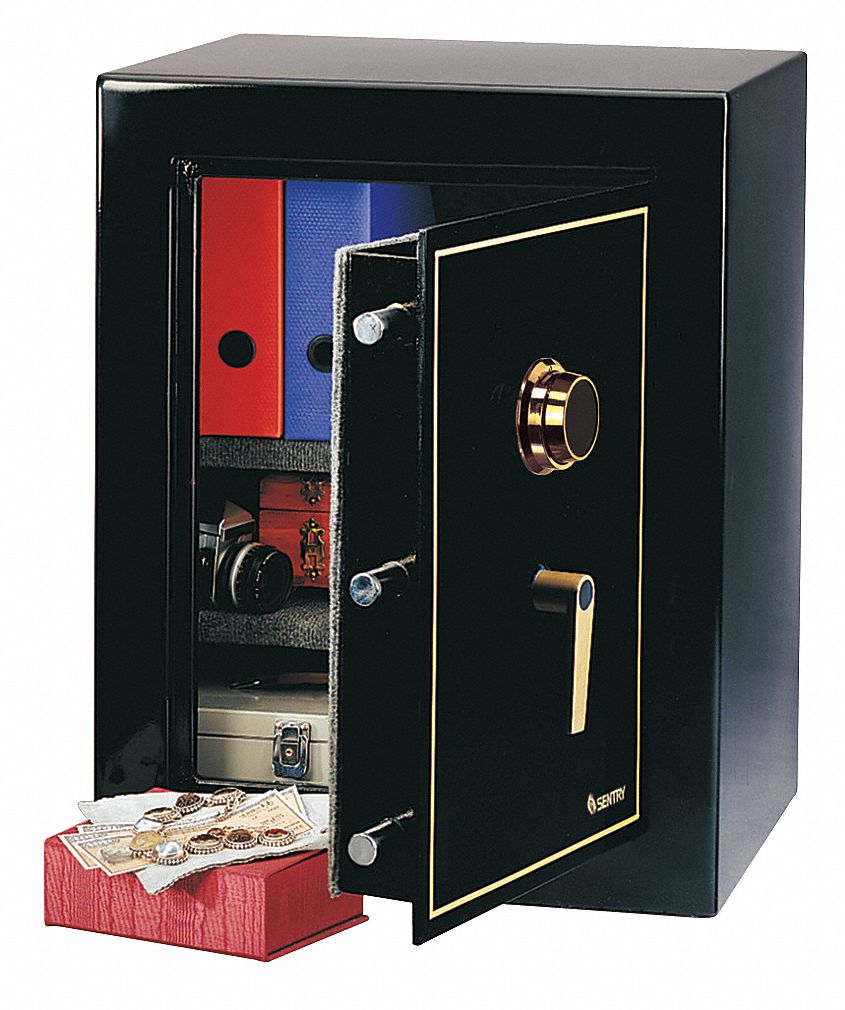 Security Safe,4.35 cu ft,Black - Grainger