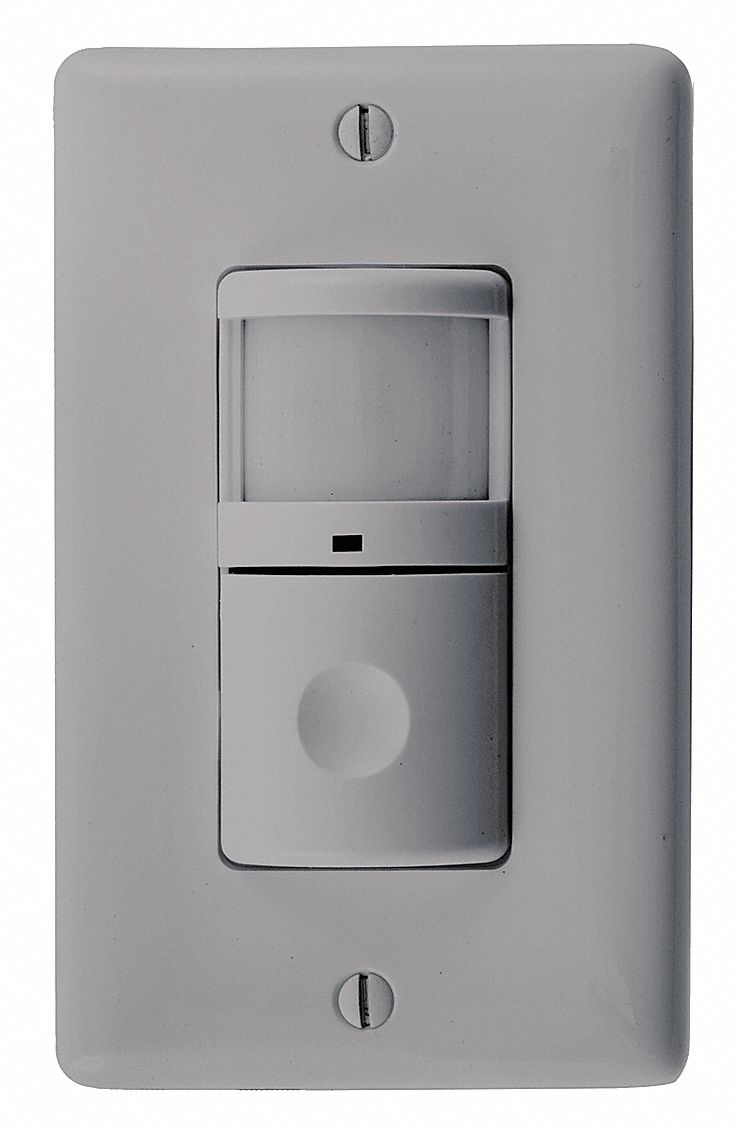 HUBBELL WIRING DEVICE-KELLEMS, Hard Wired, Wall Switch Box, Motion ...