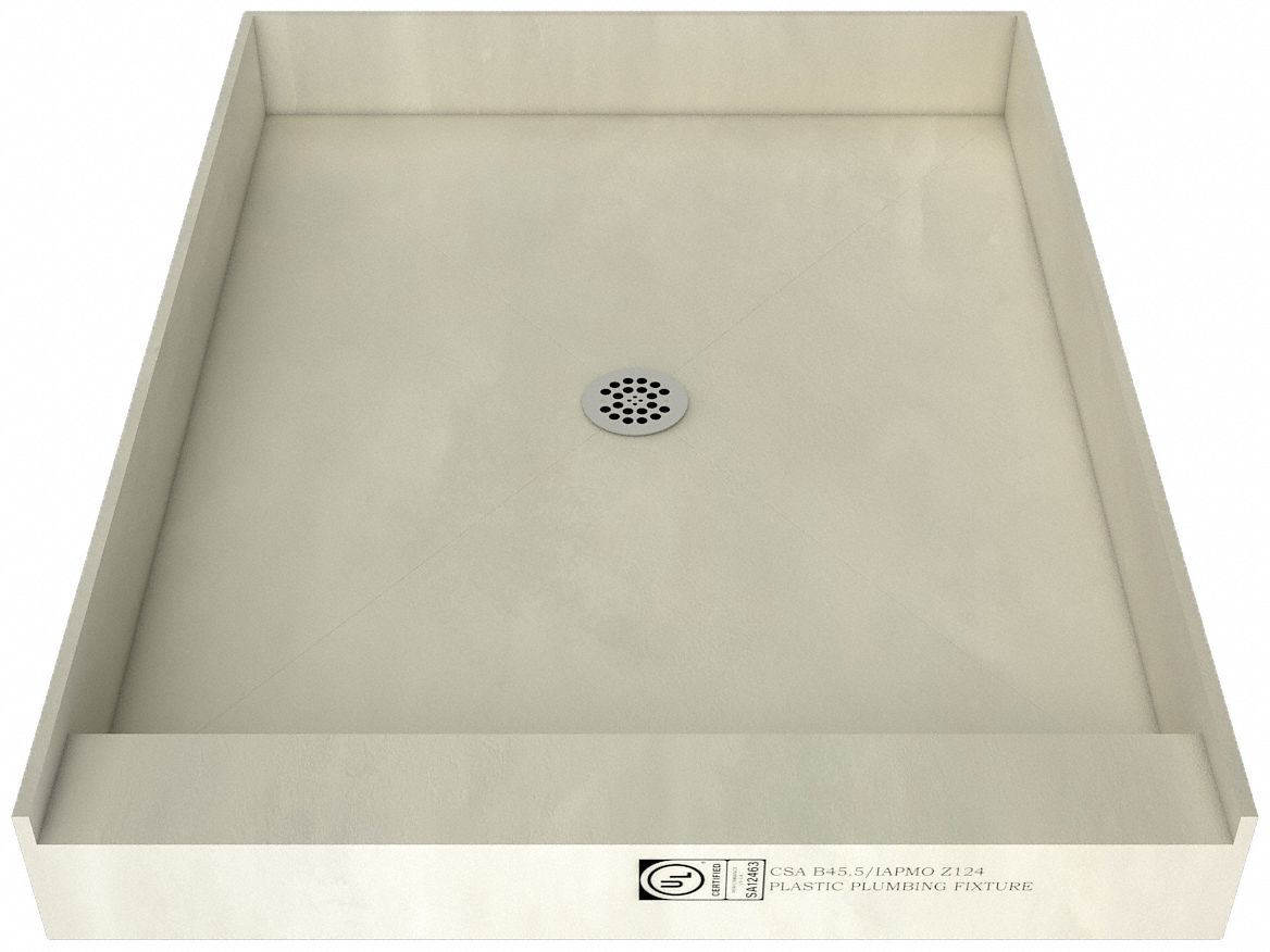 Tile Redi, Redi Base, Shower Pan - 29TC33|4837C-PVC - Grainger