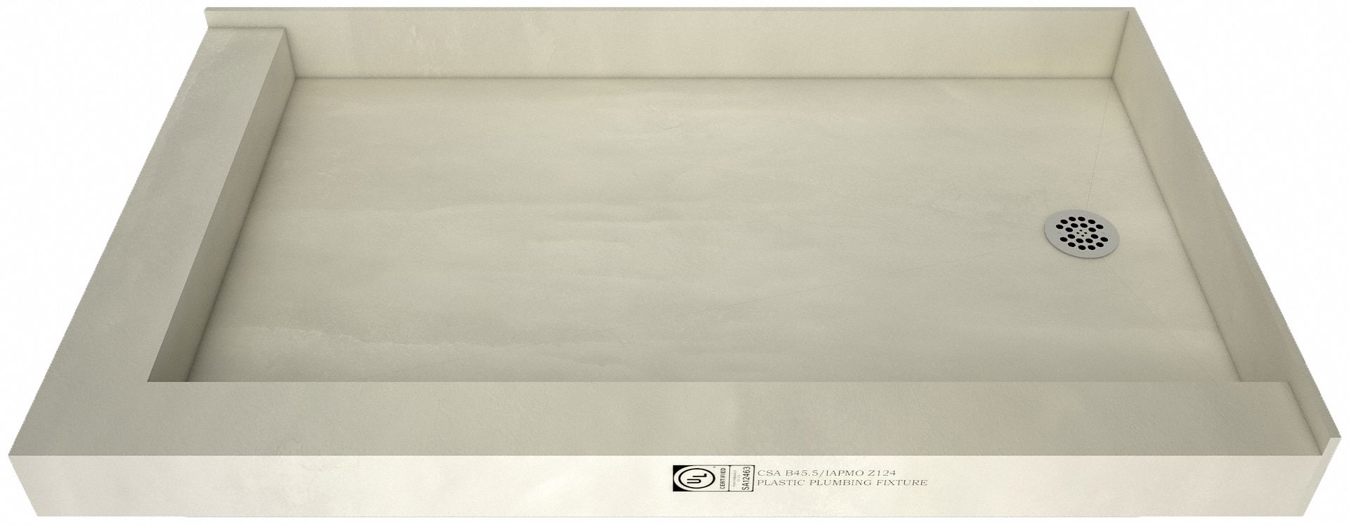 Tile Redi, Redi Base, Shower Pan - 29TC61|3754RDL-PVC - Grainger