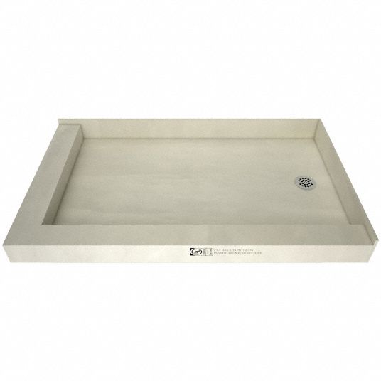 TILE REDI Shower Pan: Tile Redi, Redi Base, Polyurethane, Double-Left ...